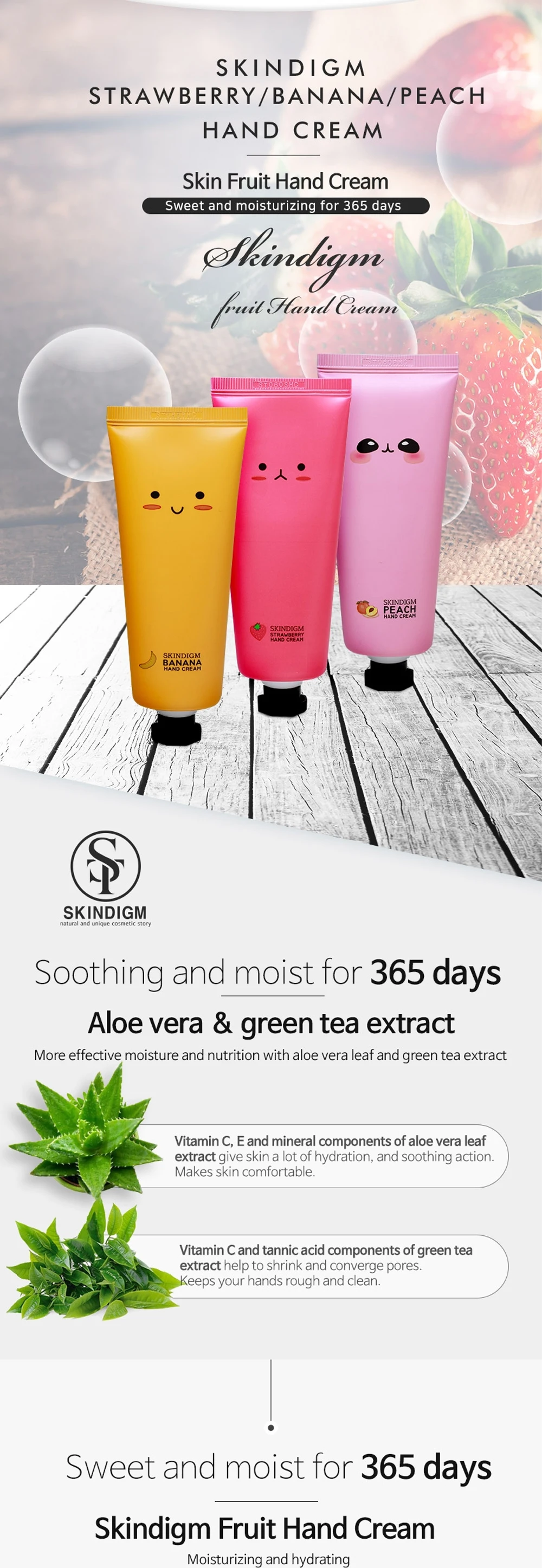 Korea Skincare Hand Cream - Fruit Moisturizers & Nourishers