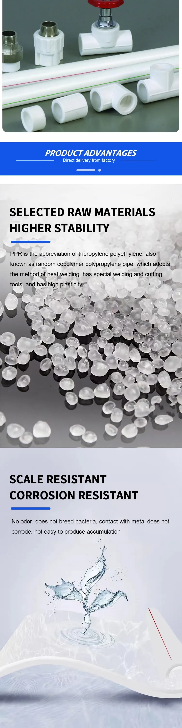 20-160mm Ppr Plastic Pipe Pn12.5/16/20/25 Full Size Plumbing Ppr Pipe - Buy Plumbing Pipe Pipe ...