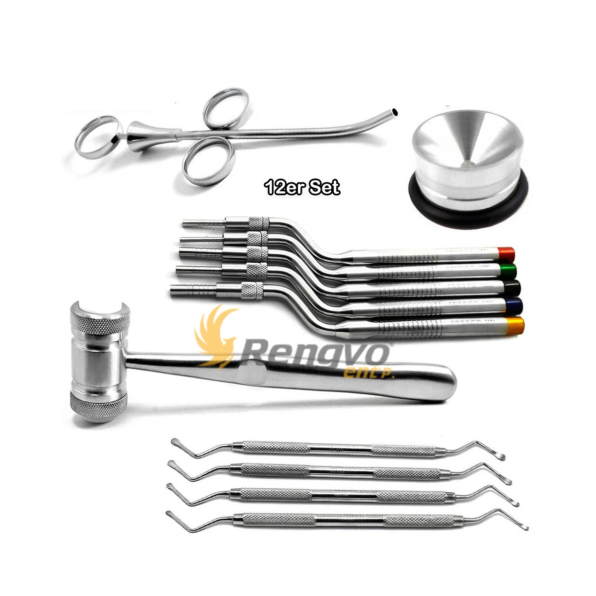 Sinus Lift Bone Graft Lucas Curette Osteotome Bone Syringe Amalgam Well ...