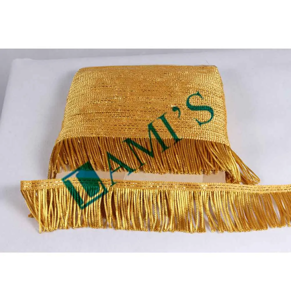 Gold Mylar Thread Fringe,Metallic Bullion Fringe,Gimp Bullion Fringe ...