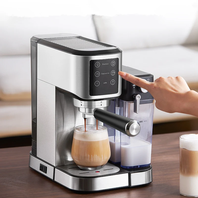 Espresso Machine Coffee/latte/cappuccino Machine Stainless Steel 2 ...