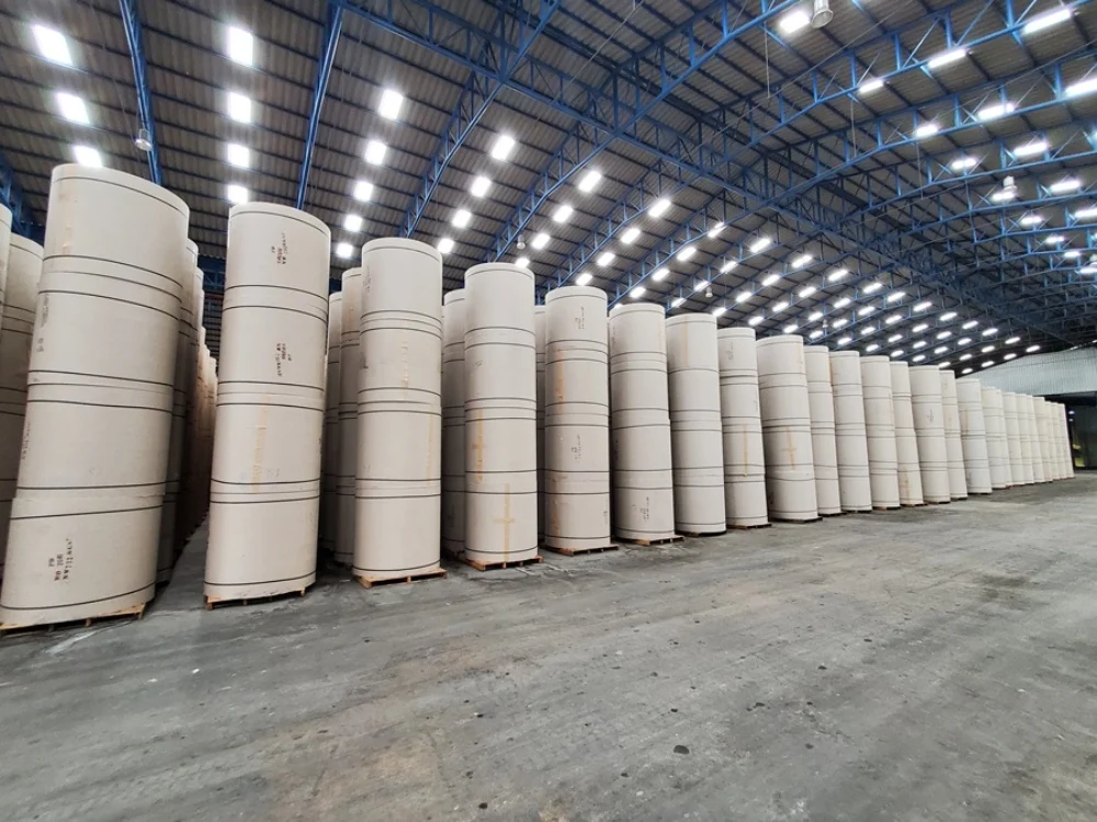 Recycled Grey Chipboard In Roll For Making Paper Tube Packaging Paper ...