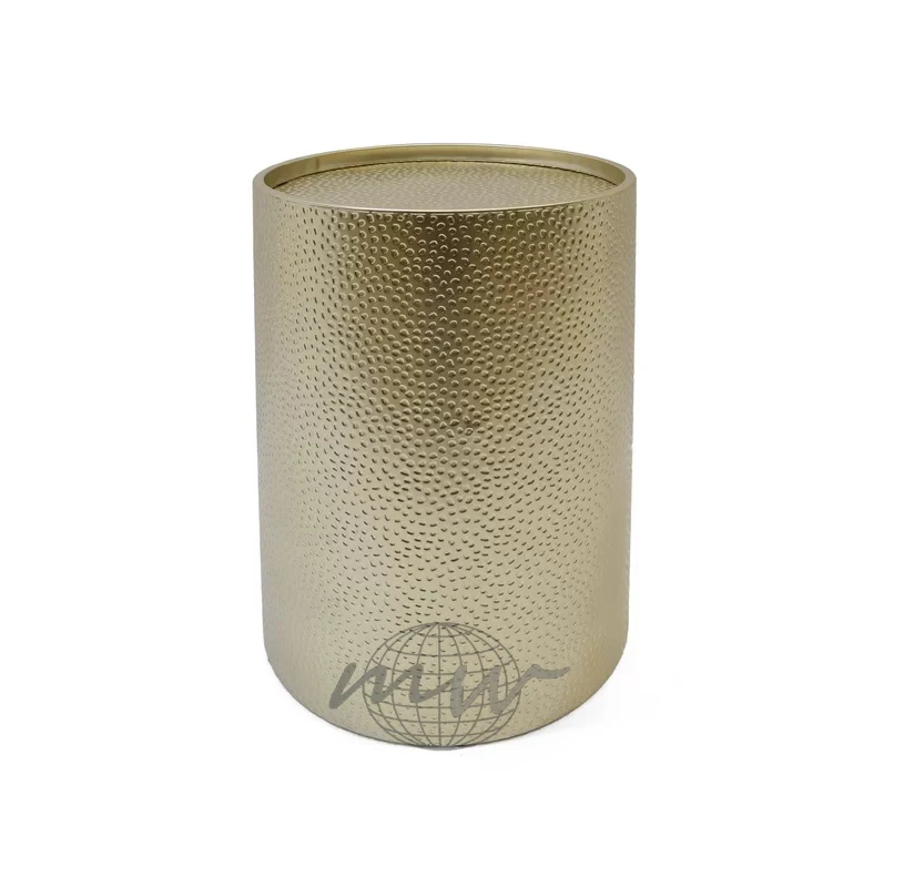 Personalized Drum Stool Fabric Italian Metal Iron Raksin Color White ...