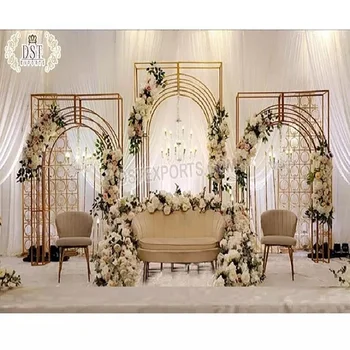 Impressive Wedding Reception Stage Metal Frames Contemporary Wedding ...