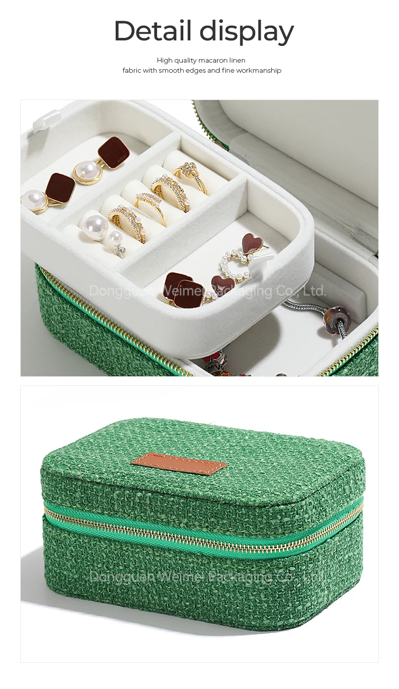 WEIMEI Customize Logo Gunny Jewelry Package Travel Fabric Storage ...