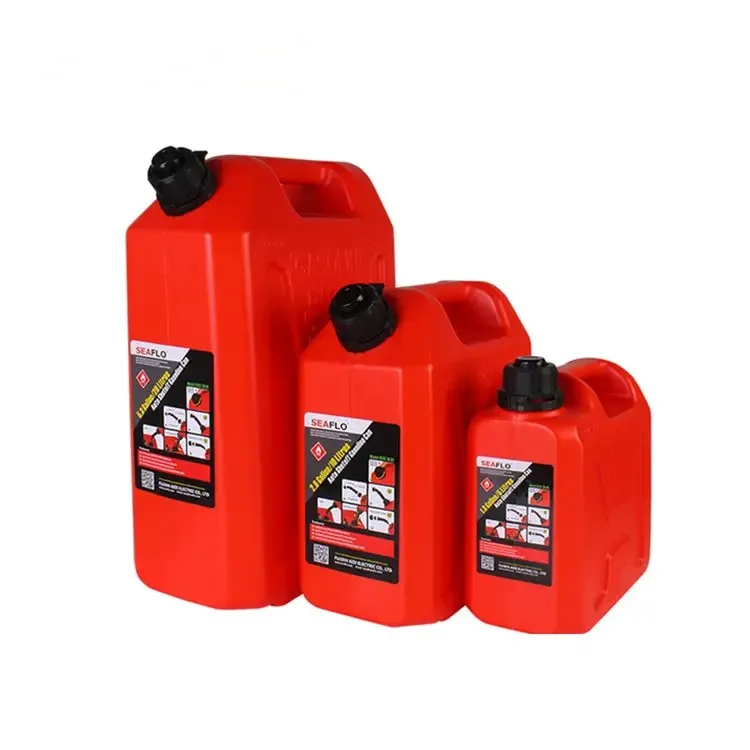 Durable Plastic Jerry Can - 1.32 Gal. Gasoline Fuel Tank