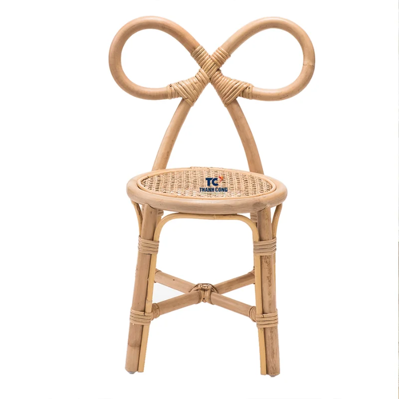Rattan Kid Bow Chair Rattan Chair Furniture For Baby Doll Toys Chair ...