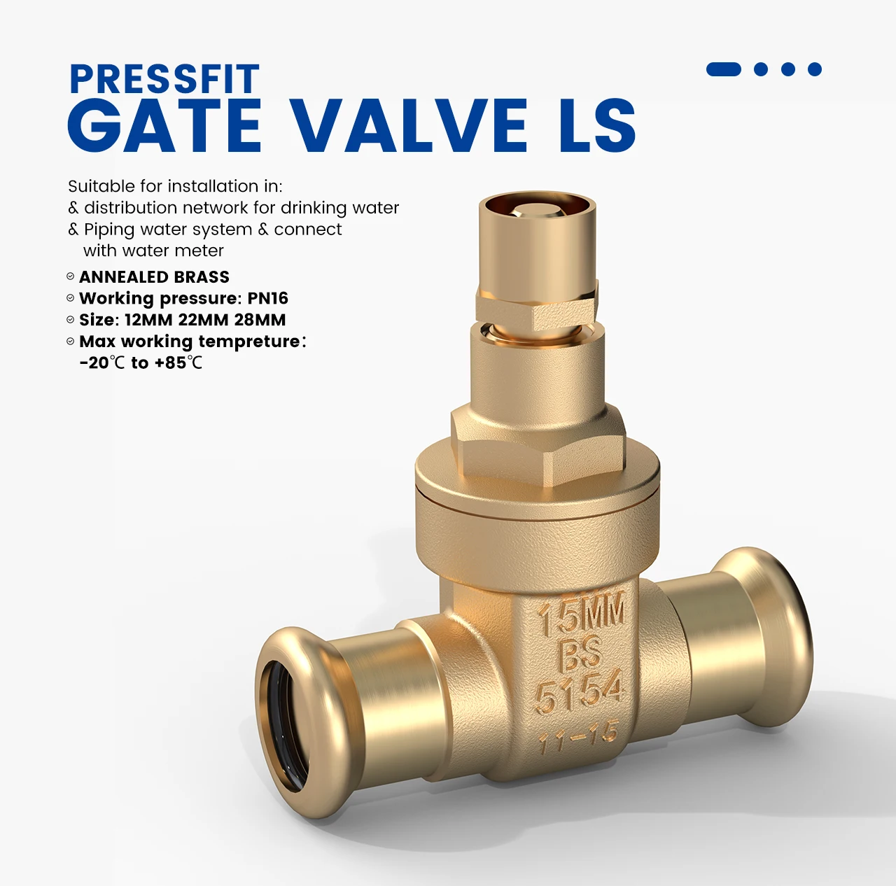 Valogin Full Port Gate Valve 2 Inch Price List Pn16 Brass Pressfit Gate ...