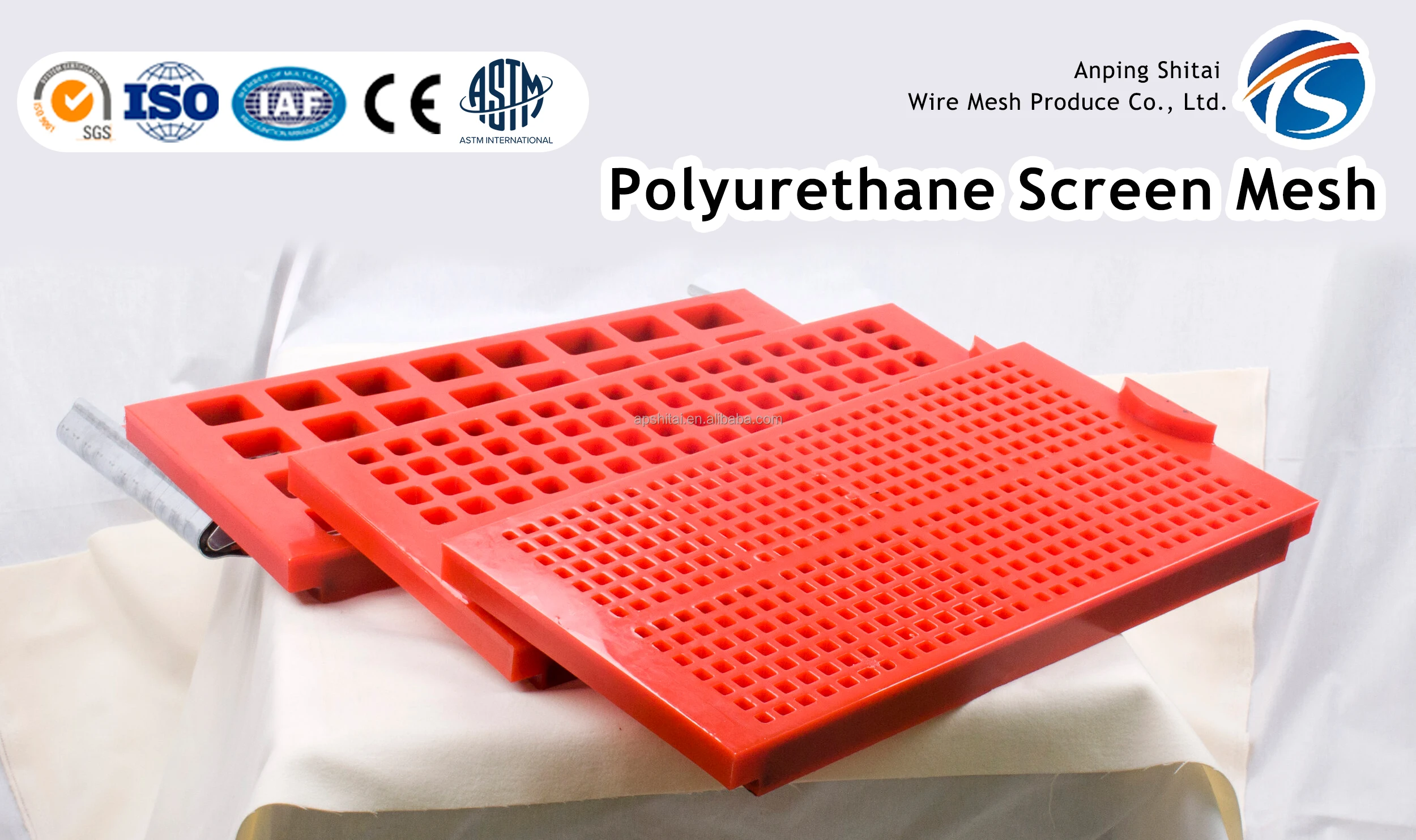 Polyurethane Dewatering Screen Mesh Sustainable Polyurethane Mine ...