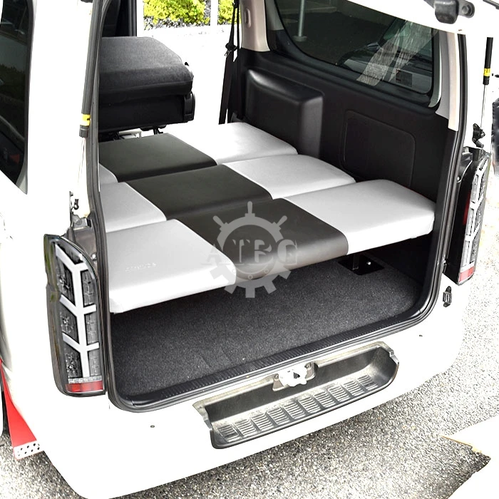 200 Series Hiace Van Standard PVC Leather Bed Kit Height Adjustment and ...