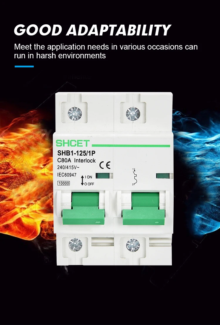 Shcet 2p 63a 100amp Dual Power Automatic Manual Transfer Changeover ...