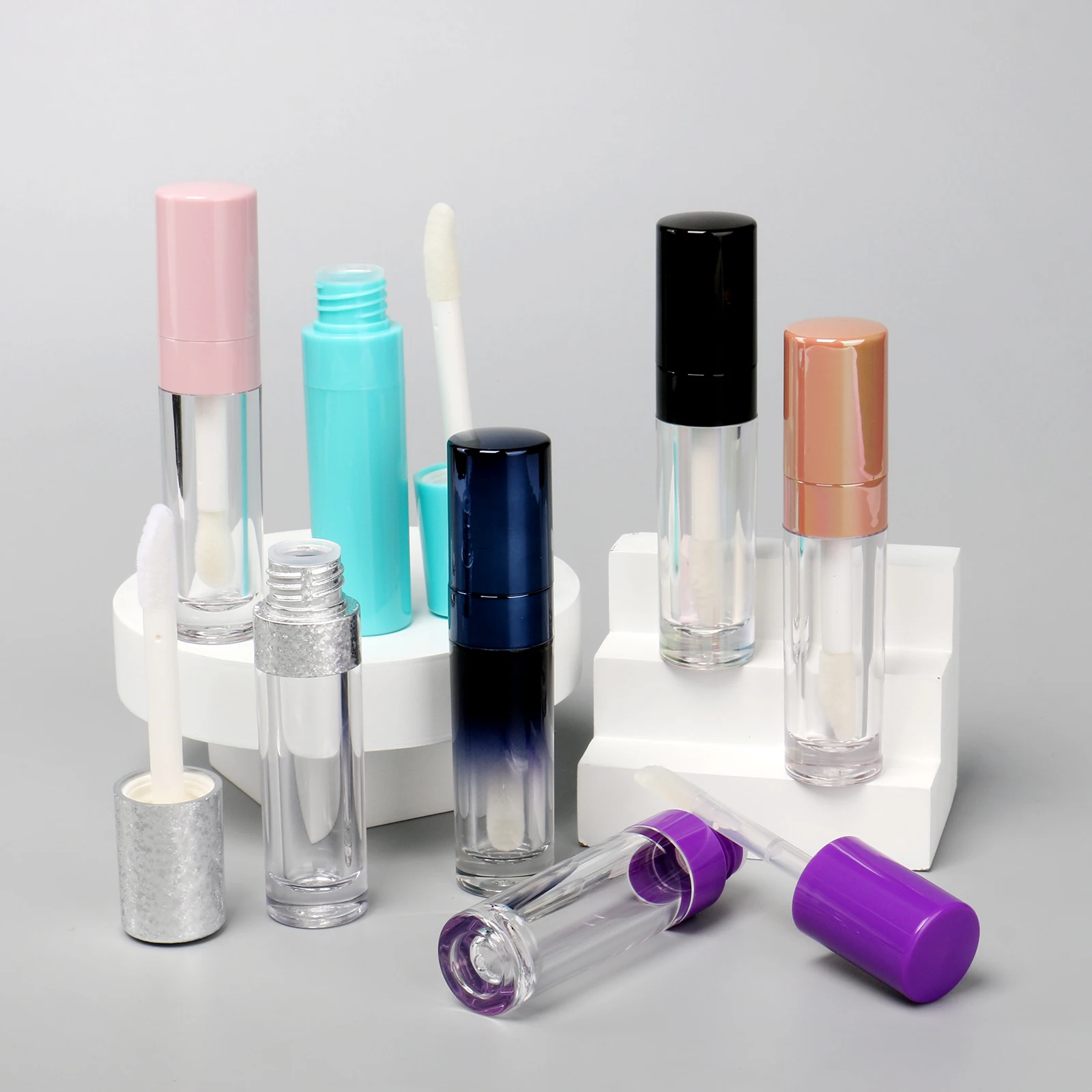 Round Lipgloss Packaging Container Big Wand Big Brush Concealer Tube ...