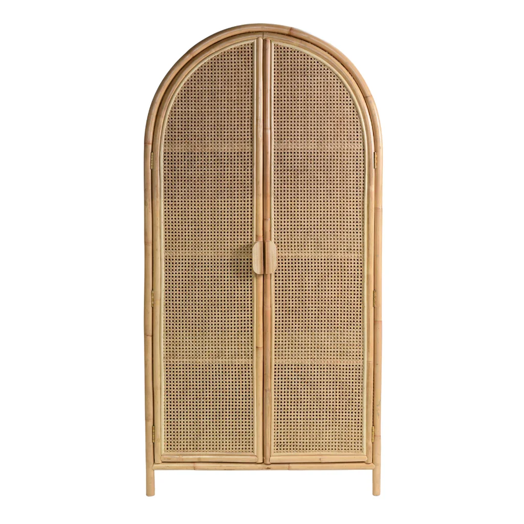 Hand Crafted Arch Rattan Cupboard Cabinet Long-lasting Rattan Arch ...