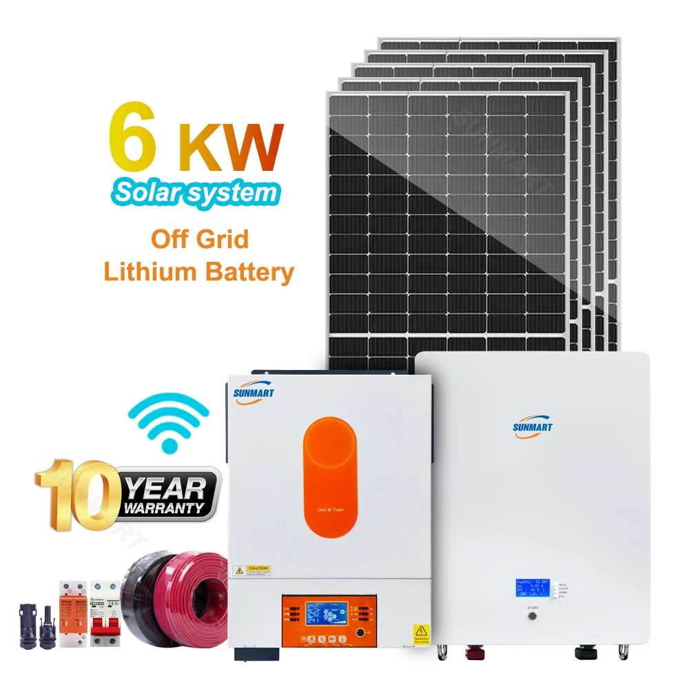 6kw offgrid power 6-10kw grid solar home system with price| Alibaba.com