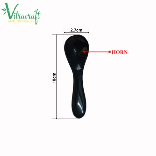 Vietnamese Crafts.premium Black Horn Spoon,Handmade Spoon,Soup Spoon ...