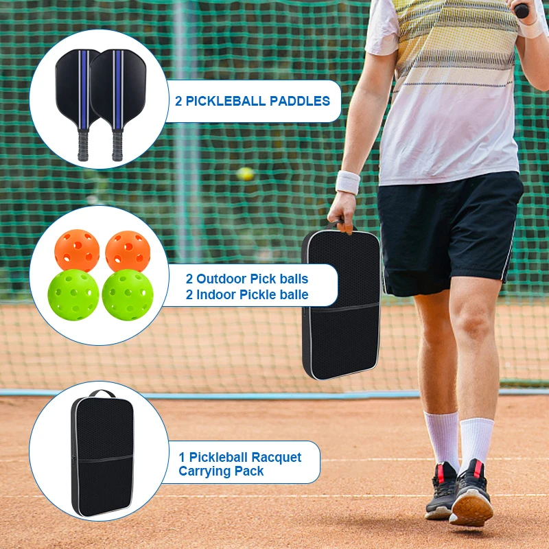 Thermoformed Carbon Fiber Pickleball Paddle With Cushion Grip ...