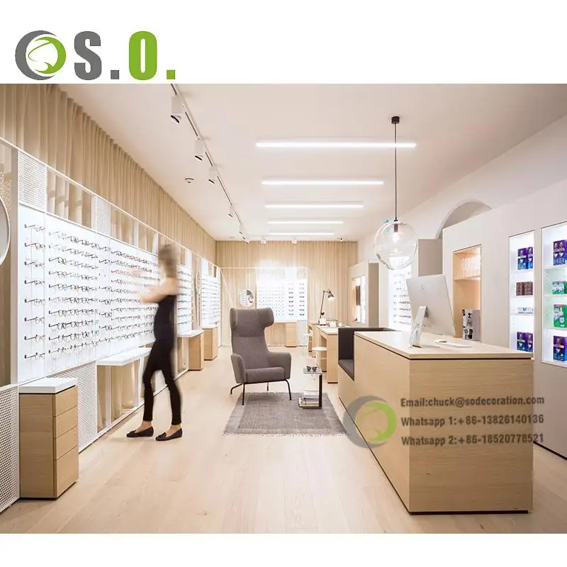 Customized Eyeglasses Display case Cabinet Display Glasses Stand ...