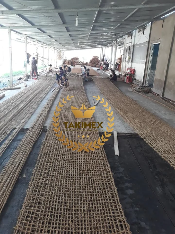 400g/m2 Rolled Erosion Control Coir Net 2x25m Customized Size Strong ...