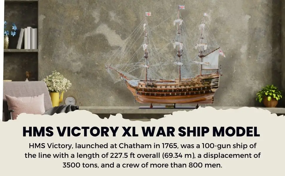 HMS Victory XL - Special Edition Wood Model Ship for Home