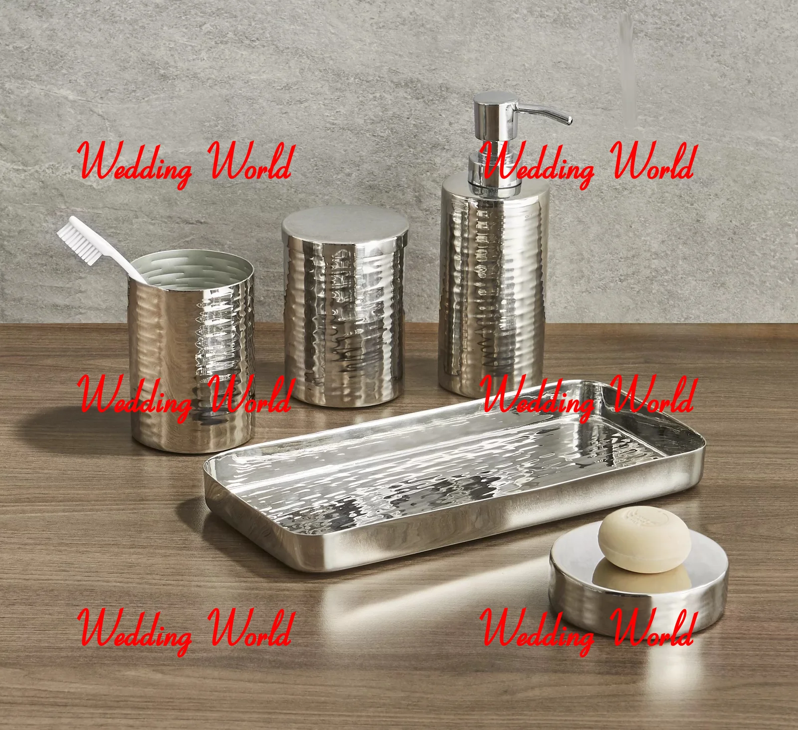 Wooden Mother Of Pearl Bathroom Set With Tray Best Quality Handmade ...