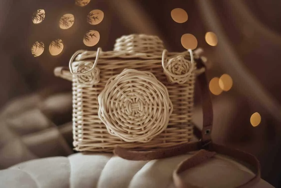 Kids Castle Play House Toys Rattan Storage Basket Bag Handmade ...