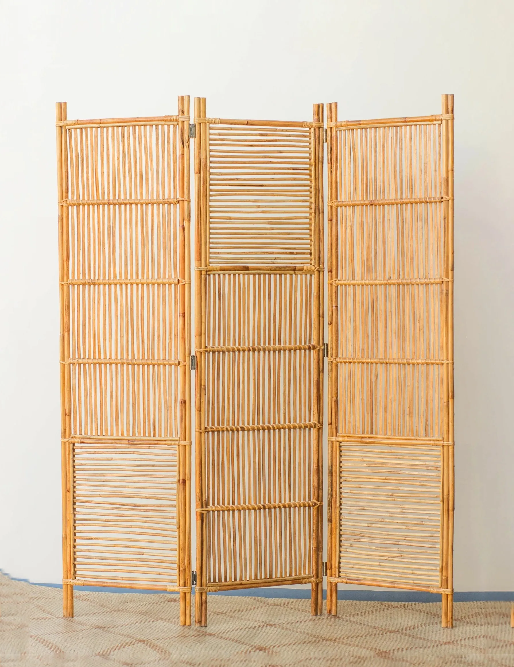 Eco Friendly Bamboo Room Screen Divider Decorative Foldable Partition ...