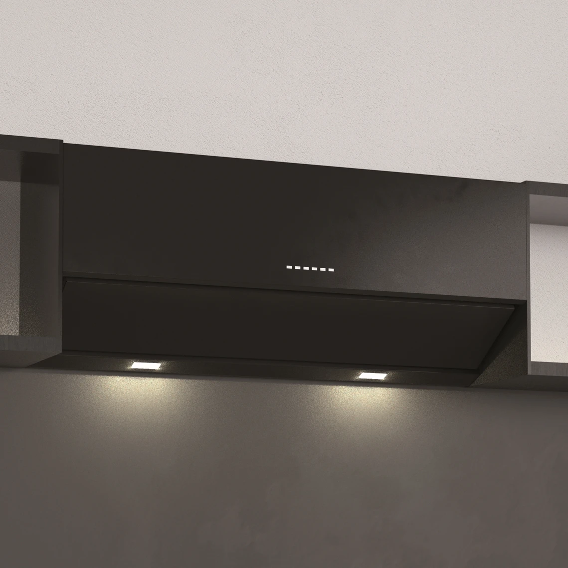 High Quality Made In Italy Design Black Wall Hood Range Hood 90cm 700 ...