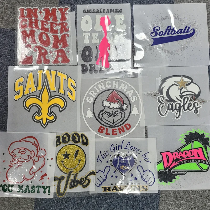 Custom Metallic 3d Heat Transfers For Eye-catching T-shirts And Bags 3d ...