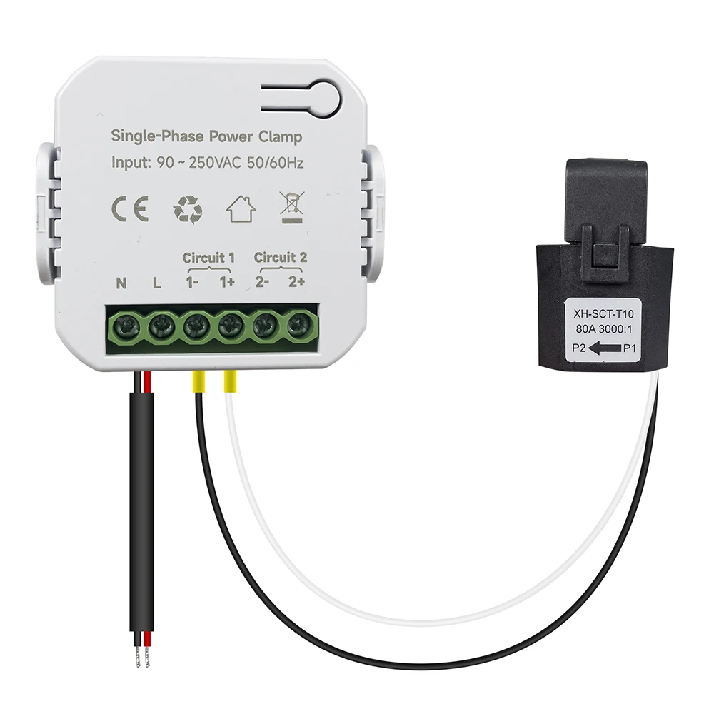 Smart Energy Monitor - Wifi Single Phase Power Clamp Meter