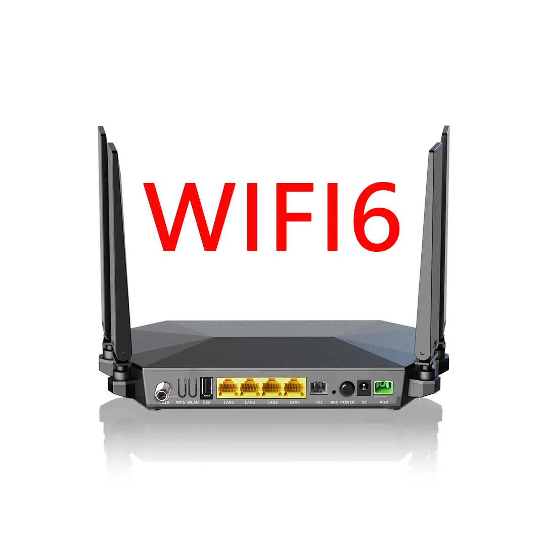 High Speed Ax1800m 4ge 1pots Usb3.0 Voip Catv Rf Ont Router Xpon Gpon ...