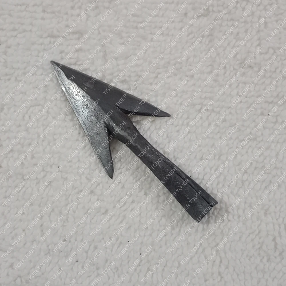 Medieval Spear Head Barbed Broadhead Arrowhead Medieval Iron Hand Forge ...