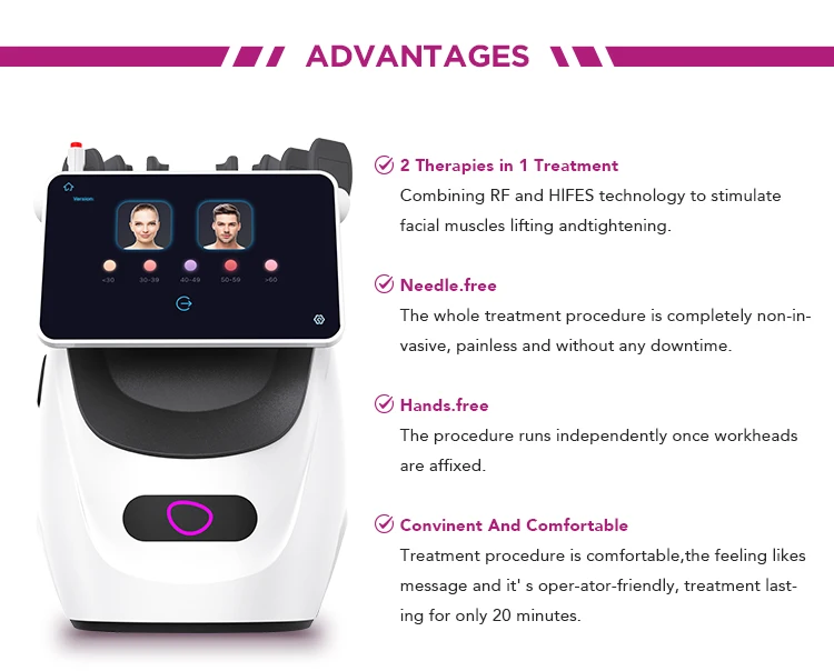 Newangie Pulse Lift Facelift Radio Frequency Face Wrinkle Removal Skin ...