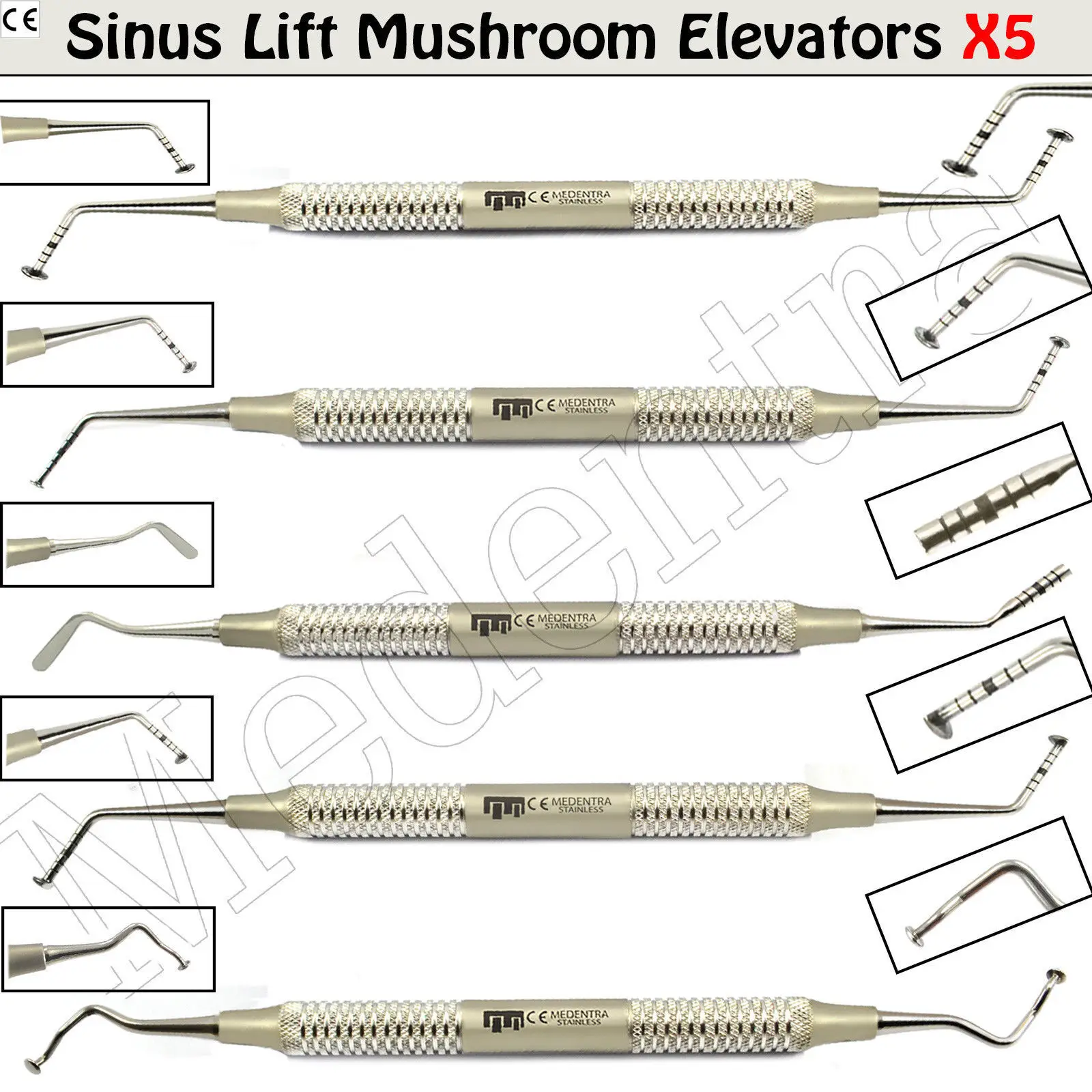 Manual Stainless Steel Dental Surgical Instruments Set PPAELA Gum Flap ...