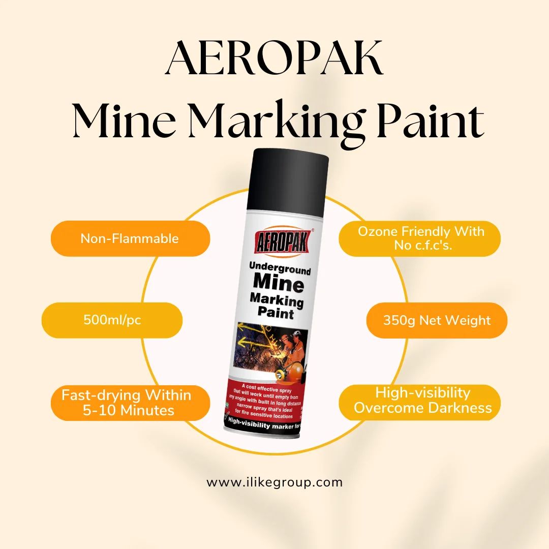 AEROPAK Underground Mine Marking Aerosol Spray Paint