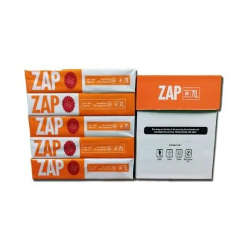 Zap copy A4 paper 80 Gsm A4 White Office paper Zap A4 Copy Paper for ...