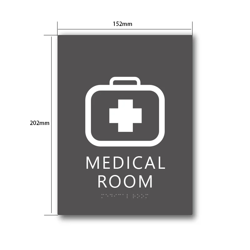 School braille signs ADA signage for school medical room Signs with ...