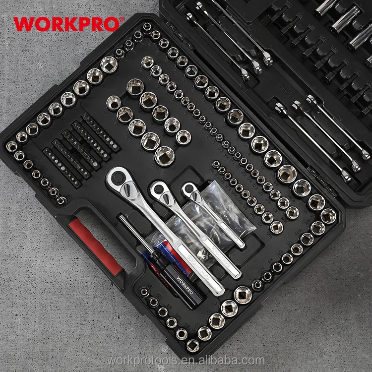 WORKPRO Mechanics Tool Kit - 230 Piece Reversible Ratchet Set