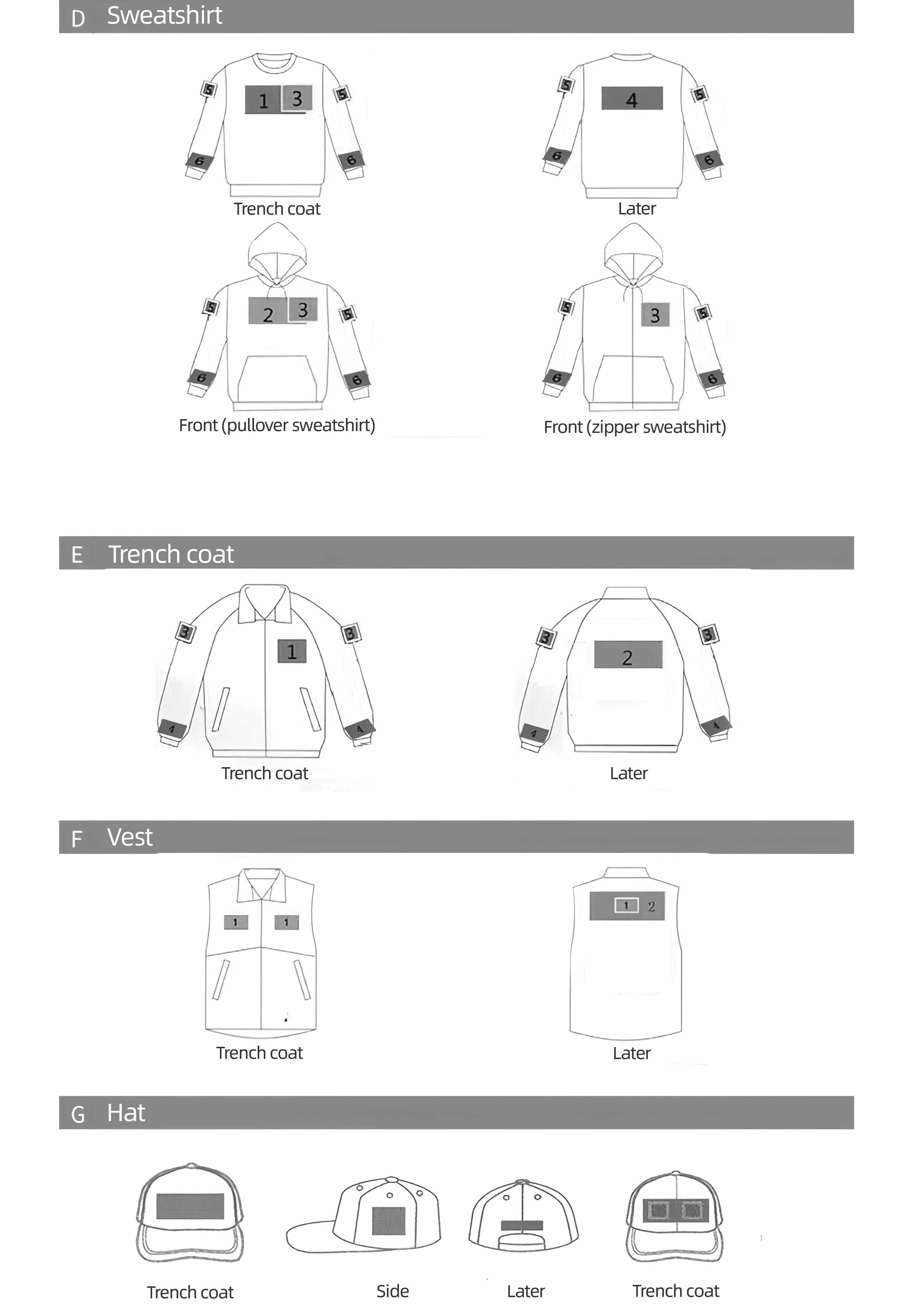 Customized Logo Clothes Tagger Colorful Size Labels Garment Accessories ...