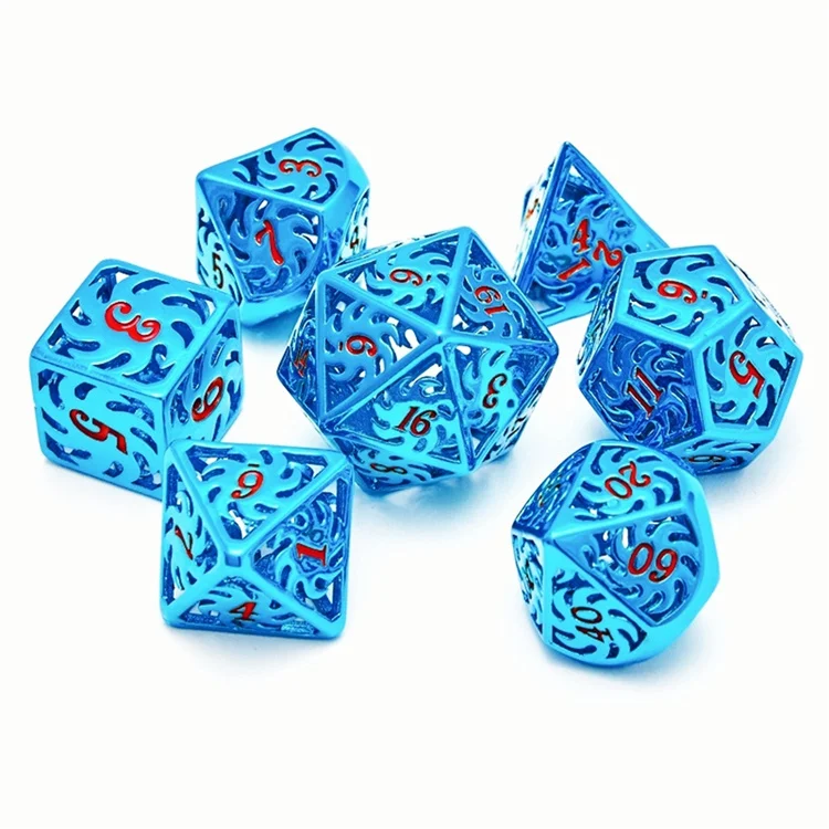 Factory Promotion Metal Multi Sided Dice Set D4 D6 D10 D% D12 D20 - Buy ...