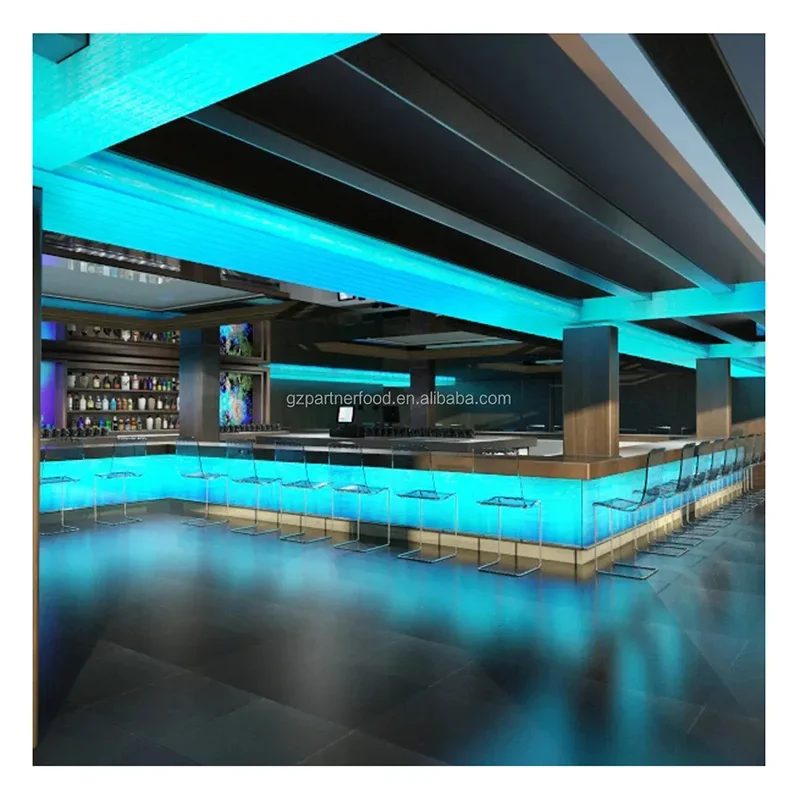 Cocktail Bar Counter Bar Restaurant Design Stainless Steel Bartender ...