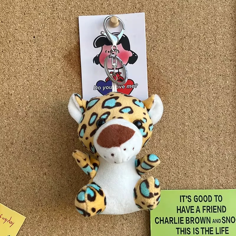 2024 Monkey Tiger Giraffe Lion Elephant Plush Keychains Toys Cute Zoo ...