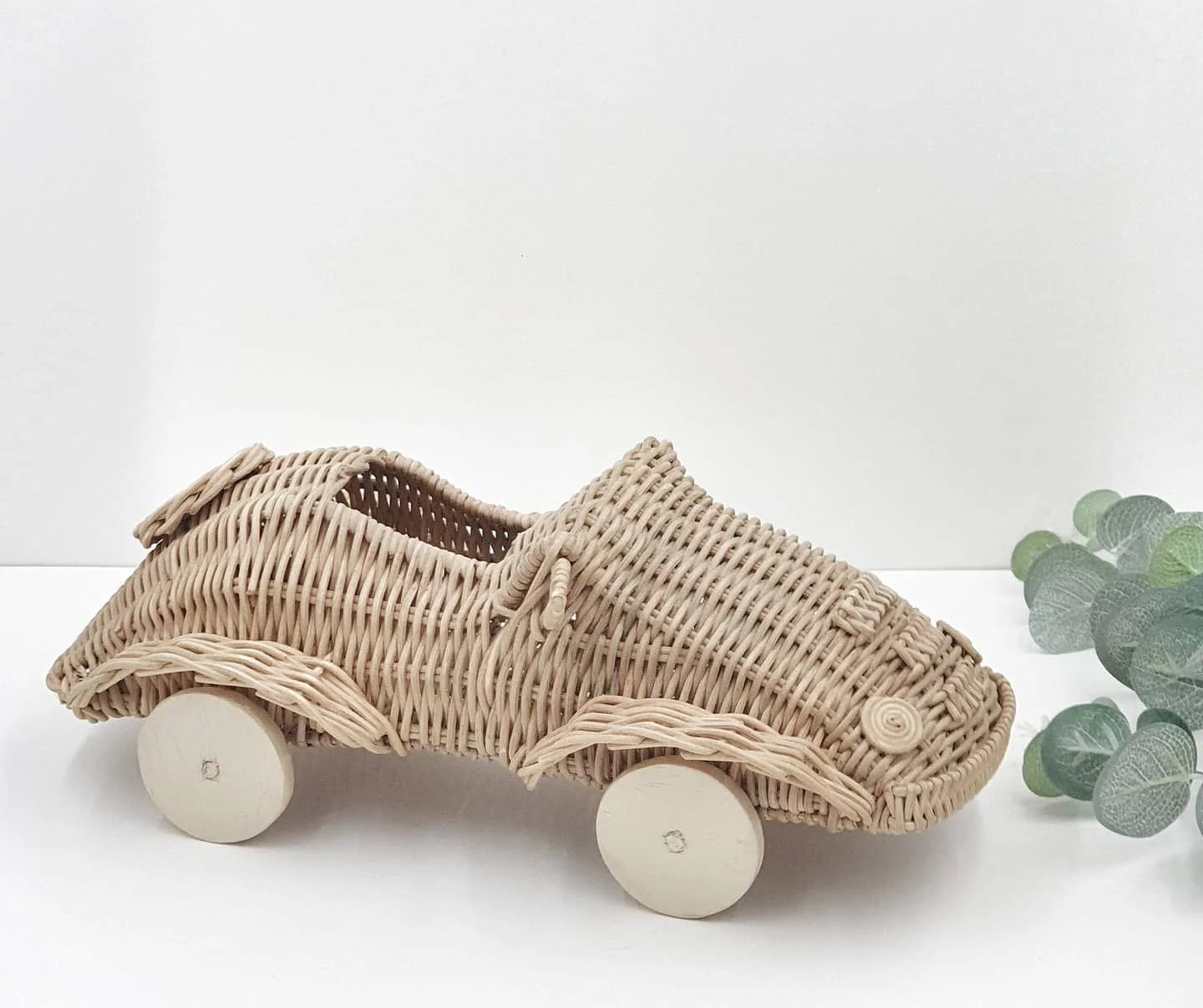Modern Small Mini Model Natural Rattan Car Toy for Kids Top Selling ...