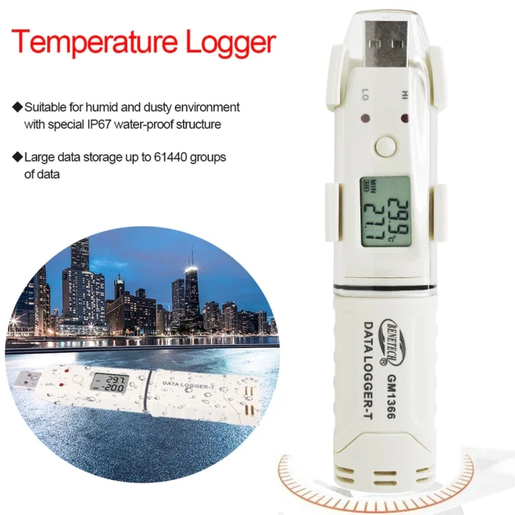 Benetech GM1366 Digital USB Temperature Data Logger