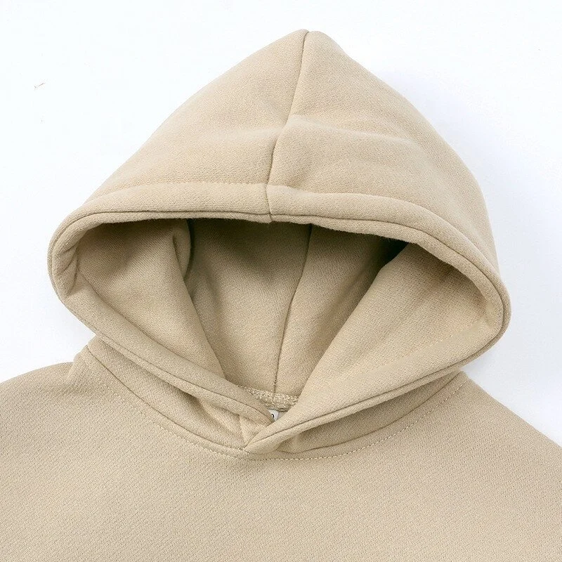 400gsm Thicker Cotton Baby French Terry Hoodie Clothes Set