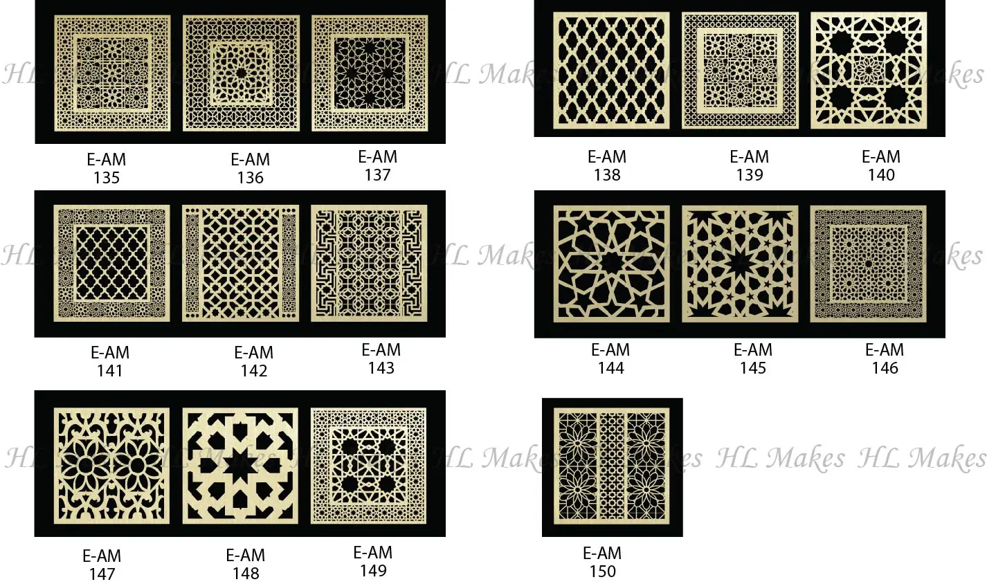 Customise Laser Cut Decorative Outdoor Privacy Art Panels