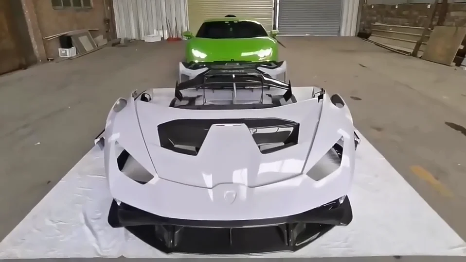 Lp580 Lp610 Evo Upgrade Sto Dry Carbon Front Bumper Rear Engine Hood ...