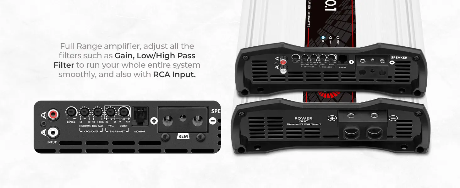 Taramps MD 5000.1 Amplifier - 5000W RMS Car Audio Monoblock