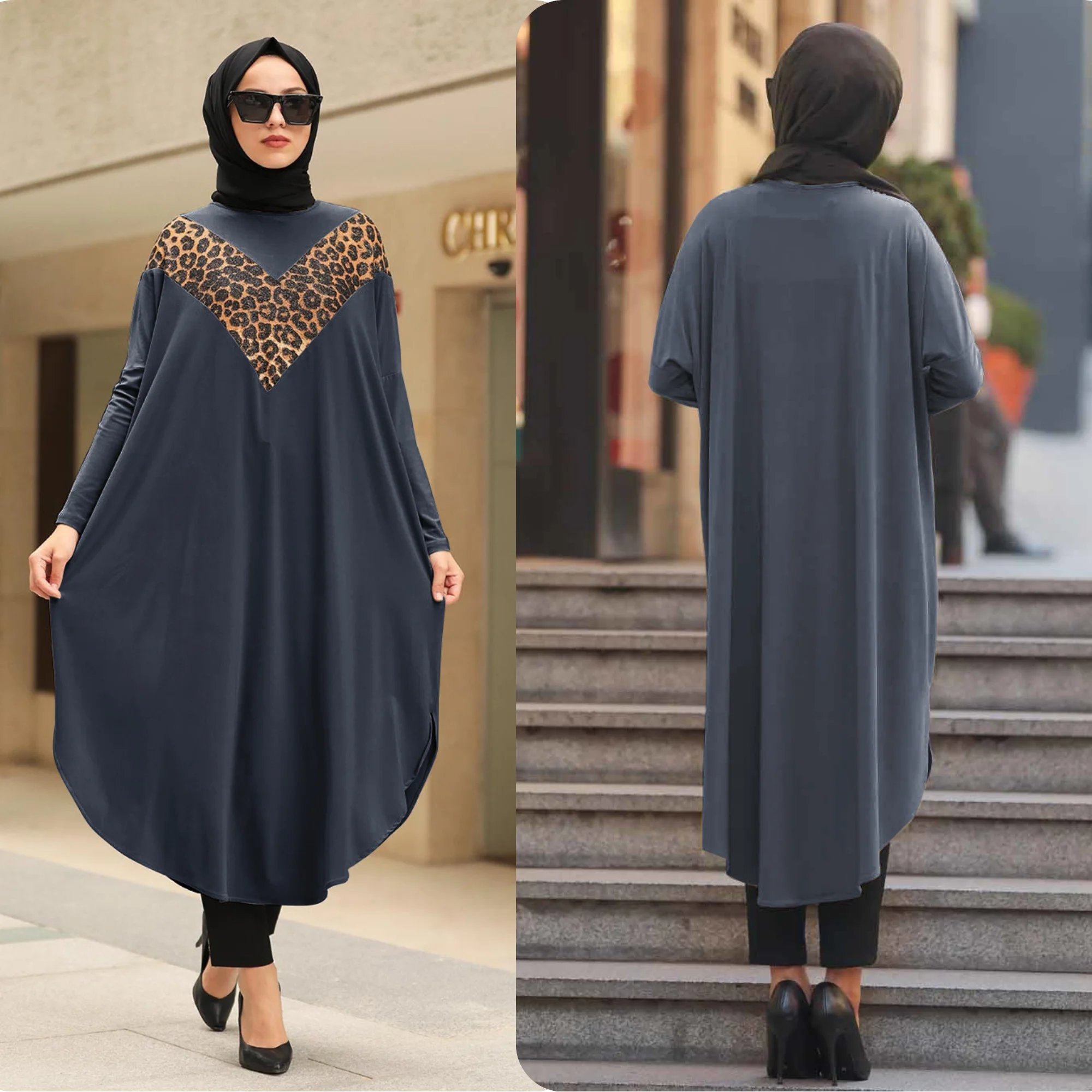 Islamic Modest Clothing Women Apparel Long Printed Soft Organic Jersey ...