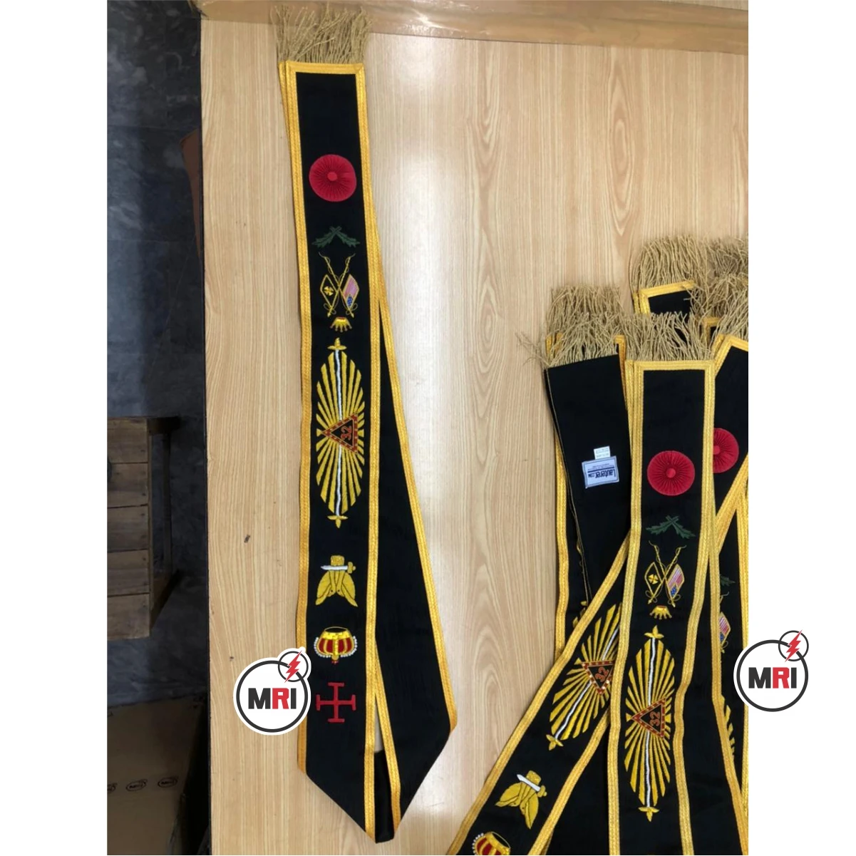 Masonic Regalia 32nd Degree Scottish Rite Gold Embroidered Black ...