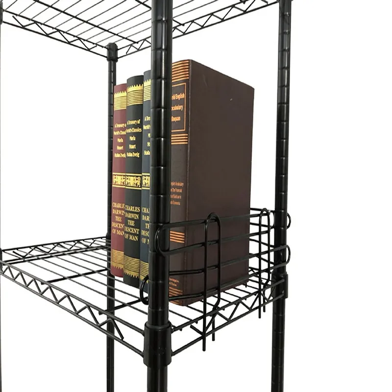 70" Garage Kitchen Metal Wire Shelves Accessories 1" Pole Shelving Rack ...